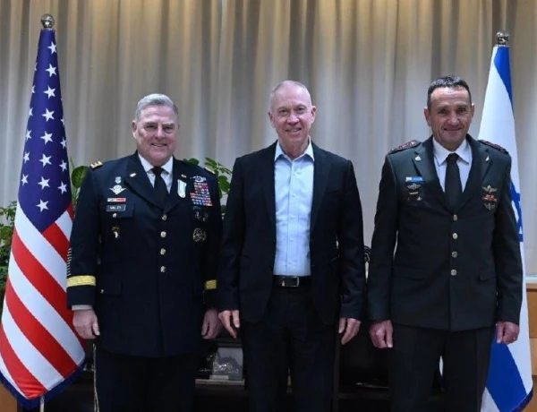 Gallant and Halevi meet with U.S. Joint Staffs Chief Gen. Milley, ‘a ...